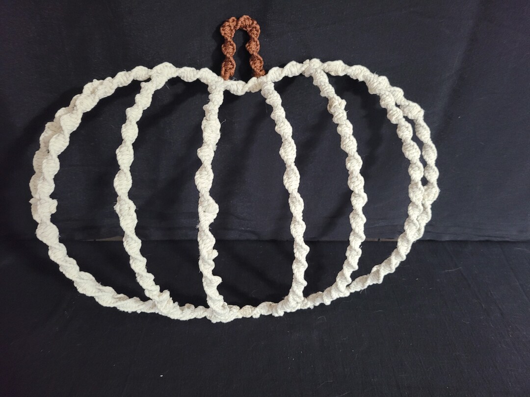 Macrame Pumpkin Wreath - Etsy
