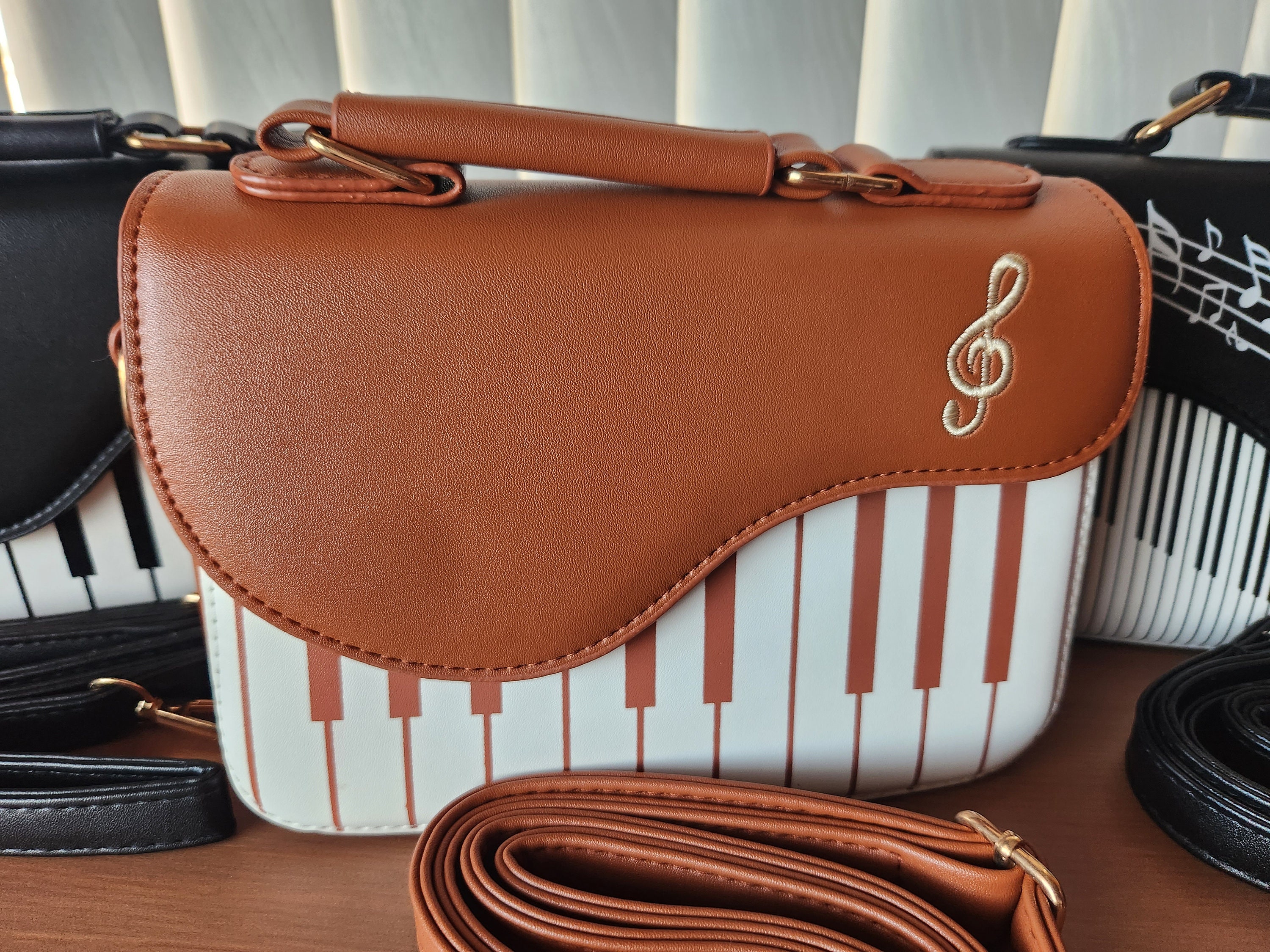 Piano Purse Musical Notes Purse - Etsy