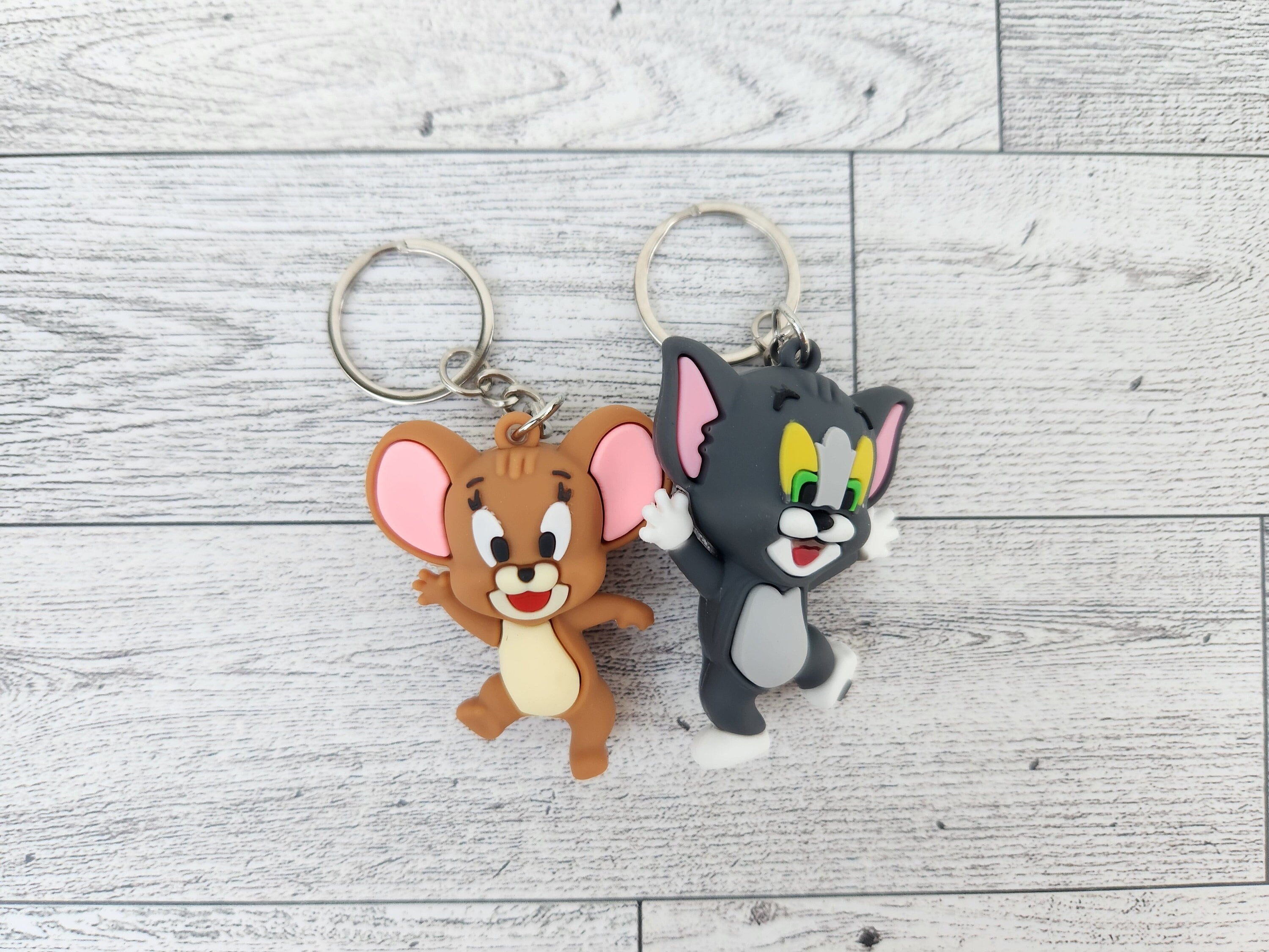 Tom and Jerry Keychains Cartoon Keychain - Etsy