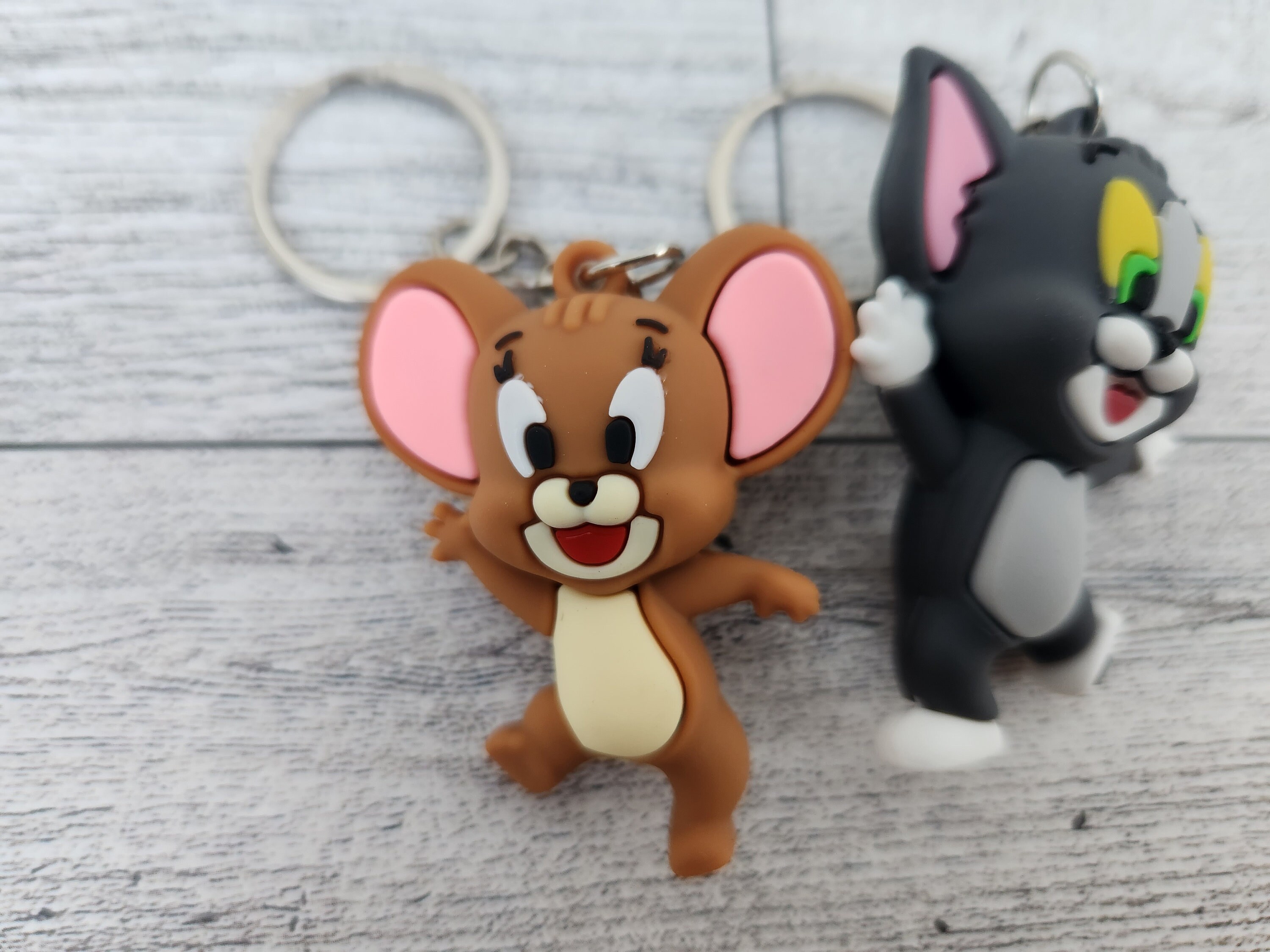 Tom and Jerry Keychains Cartoon Keychain - Etsy