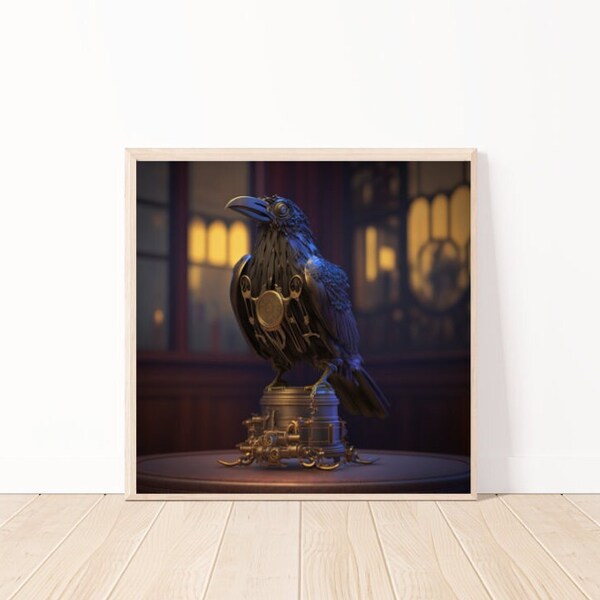 Steampunk Raven - Etsy