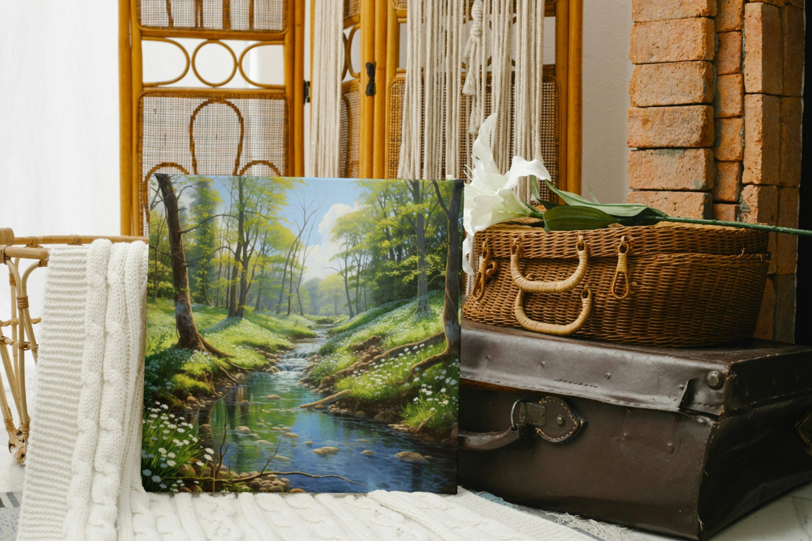 4 Seasons Wall Art Set of 4-nature Artwork-rustic Print-seasons Wall ...