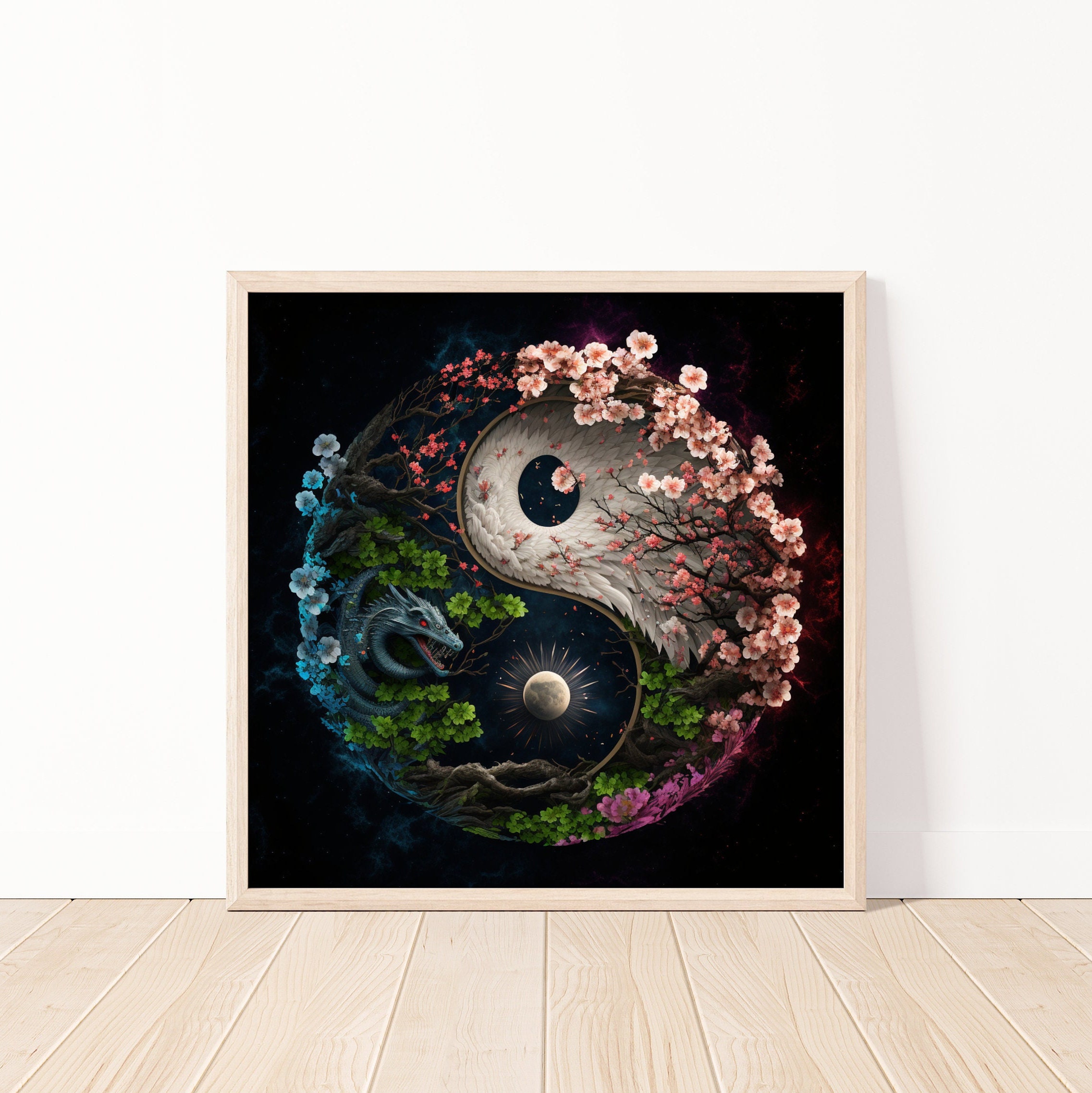 Yin Yang Art Background