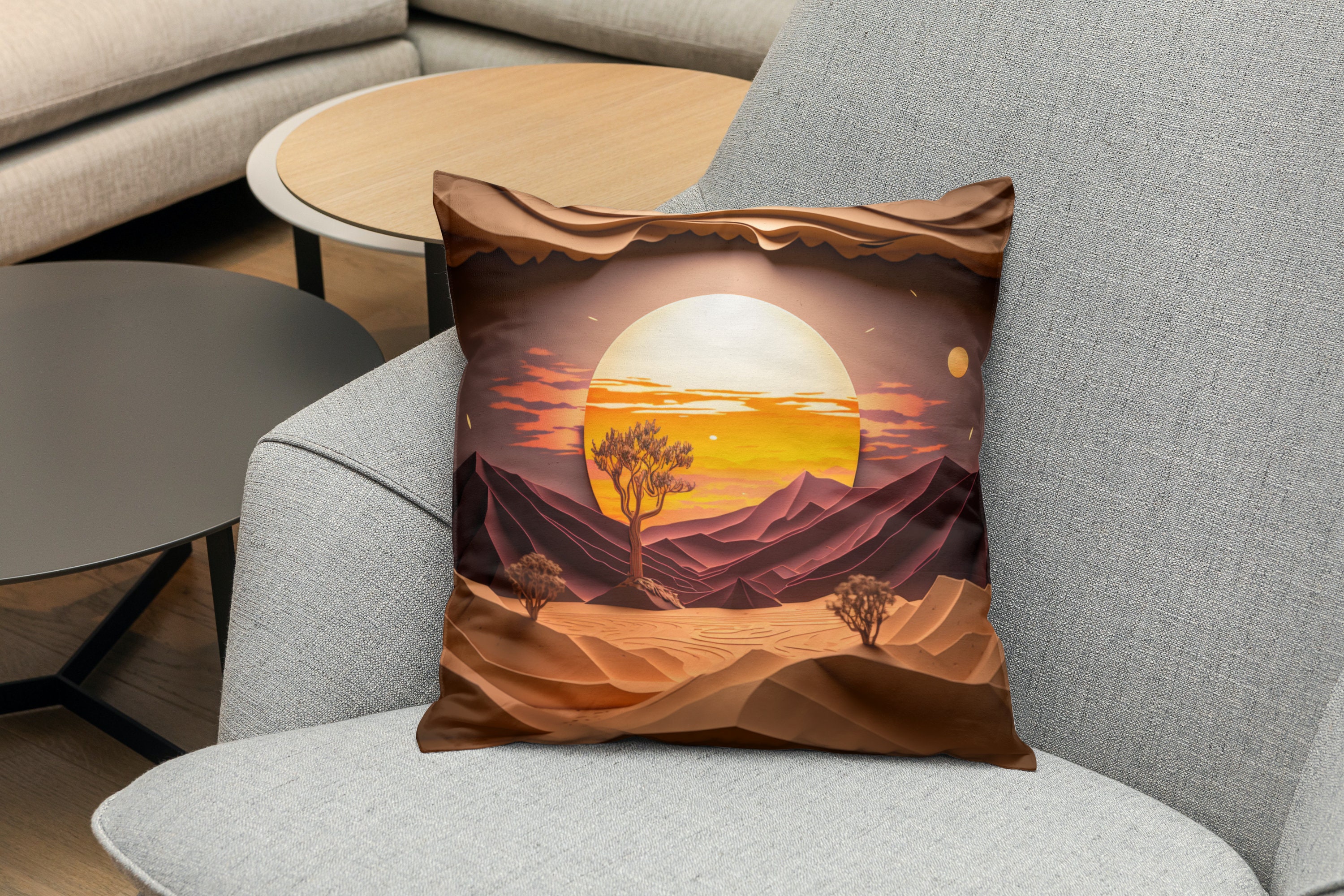 Desert Scene Paper Quilling Art-desert at Sunset Wall Art-southwest ...