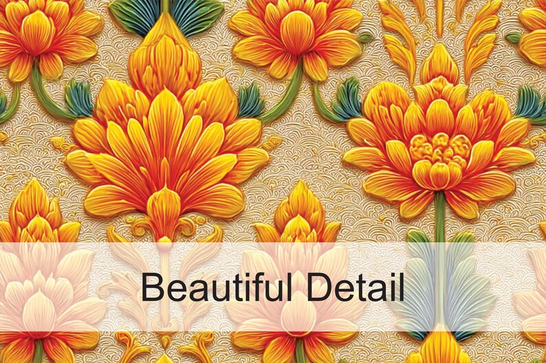 Thai Seamless Patterns-gold Floral Digital Paper Pack-asian Backgrounds ...