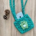Small Cute Froggy Green Crochet Shoulder Bag ,cute Animal Knitted ...
