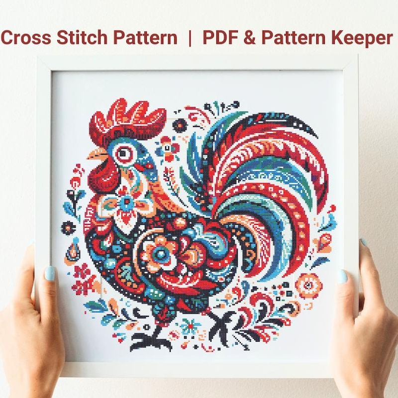 Primitive Rooster - Etsy