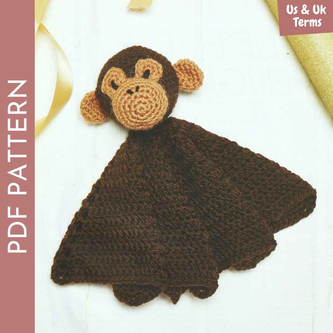 Chimpanzee Crochet Toy Pattern, Amigurumi Monkey Pattern, DIY Stuffed ...