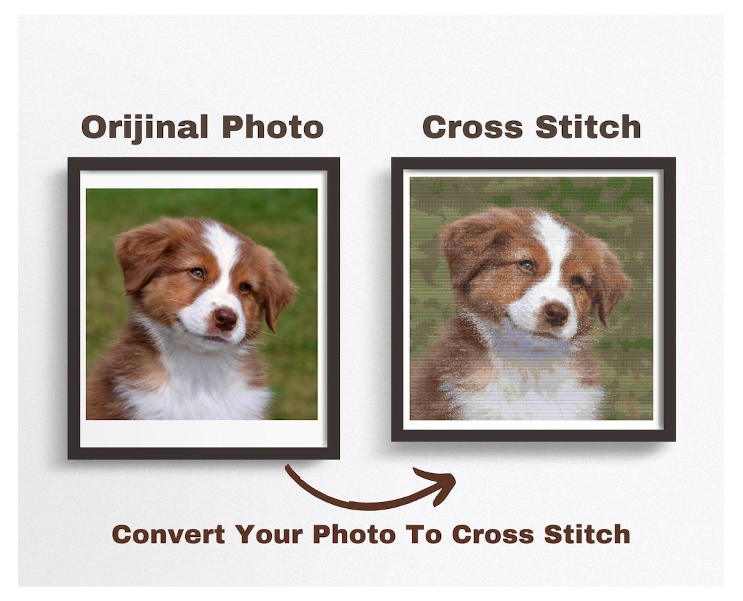 Convert Your Photo to Cross Stitch, Custom Cross Stitch Pattern ...