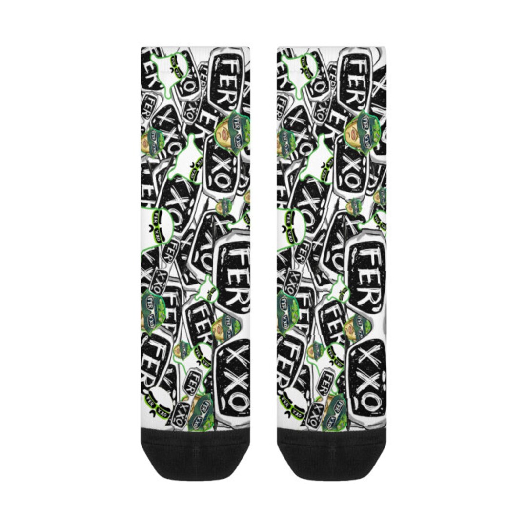 FERXXO All-over Print Color Matching Crew Socks - Etsy