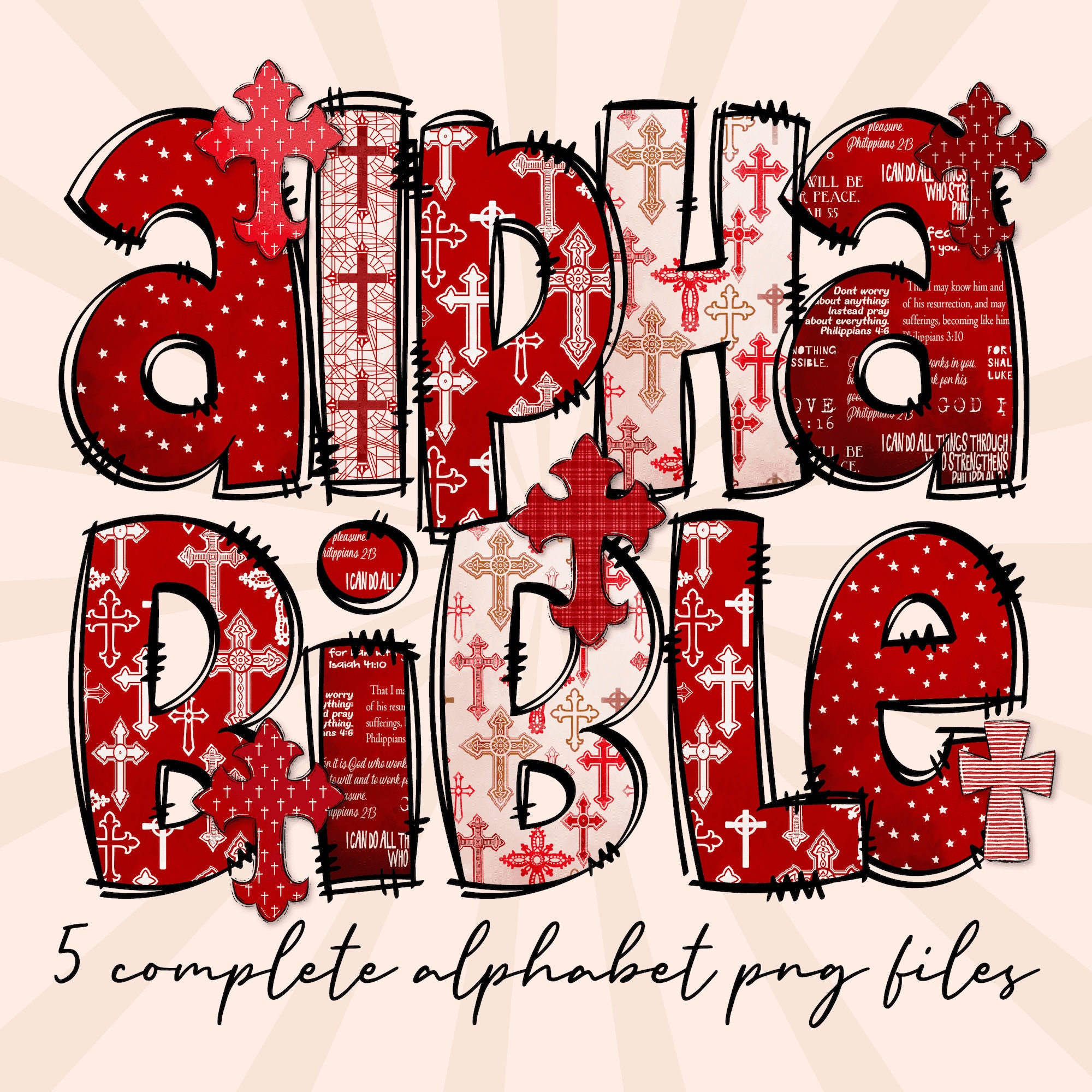Christian Bible Watercolor Alphabet Png, Religious Alphabet Hand Drawn ...