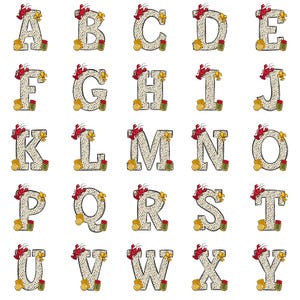 Cajun Doodle Letter PNG, Add Your Own Name, CANVA Template, Creole ...
