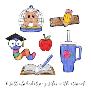 Back to School Shirt Alphabet Doodle Letters Sublimation PNG, Pencil ...