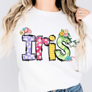 Spring Clipart Spring Sublimation Doodle Letter Bundle PNG, Spring ...