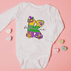 Mardi Gras Doodle Letter, Add Your Own Name, Personalized Custom Name ...