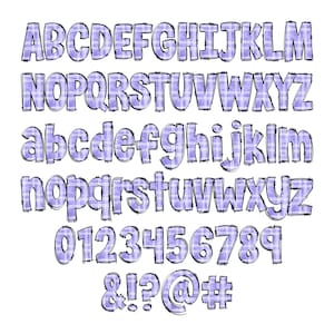 Purple Daisy Alphabet Doodle Letters PNG Bundle, Spring Flower Alphabet ...