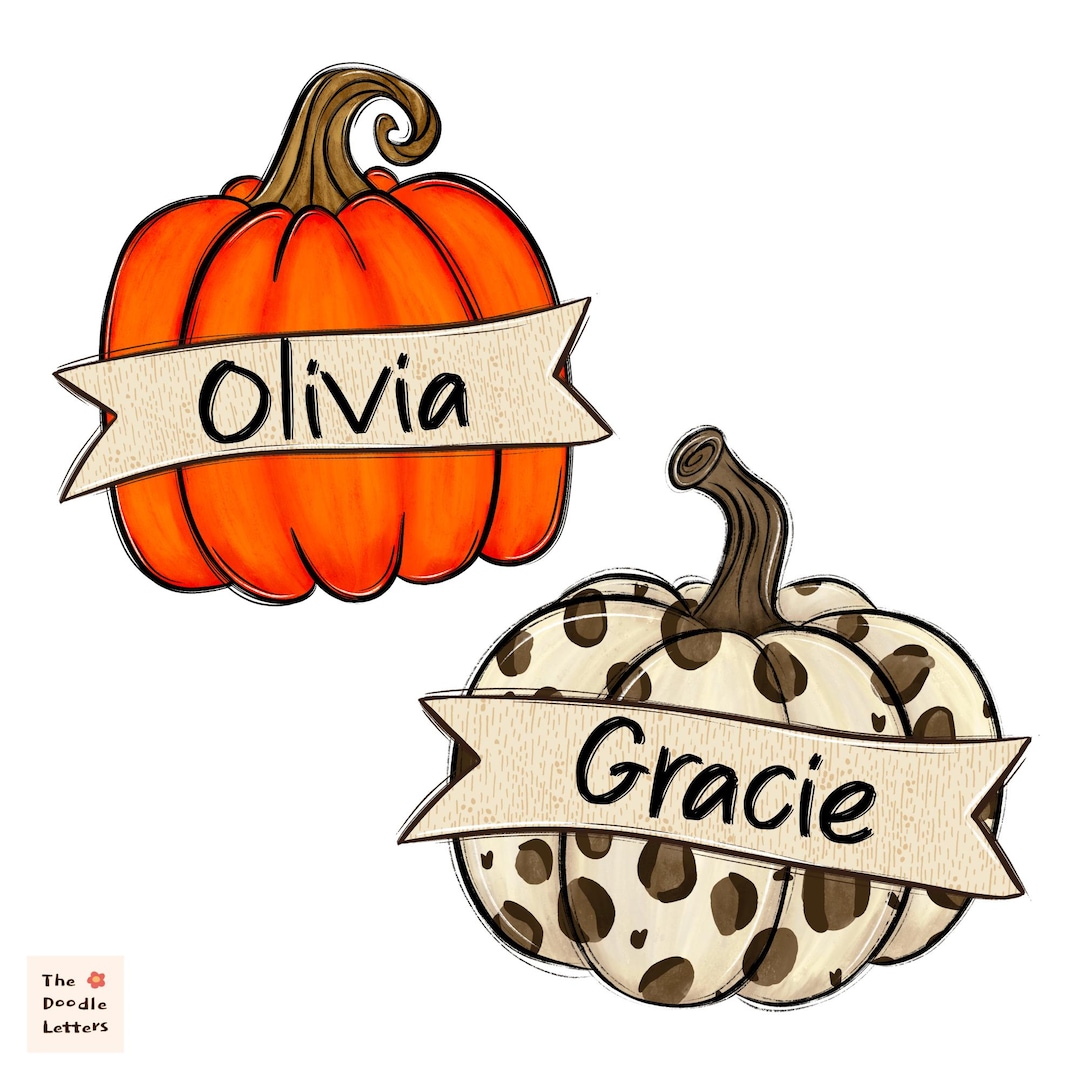Name Pumpkin PNG, Fall Png, Thanksgiving Png, Fall Pumpkins Png ...