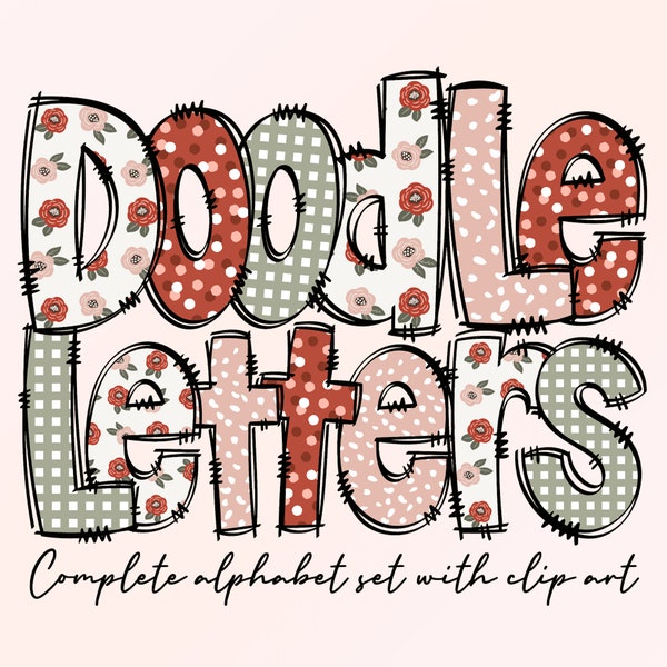 Doodle Letters - Etsy