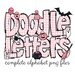 Pink Halloween Doodle Letters With Clip Art PNG Files, Make Your Own ...