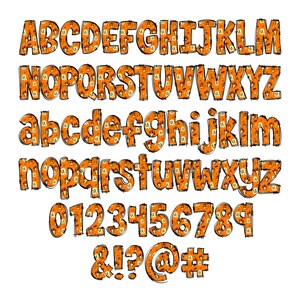 Halloween Doodle Letters With Clip Art PNG Files, Make Your Own Name ...