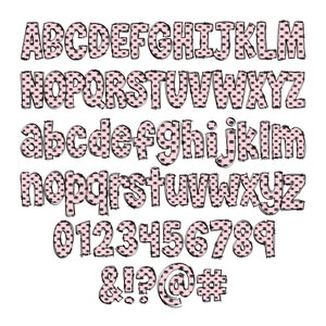 Pink Halloween Doodle Letters With Clip Art PNG Files, Make Your Own ...