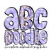 Purple Daisy Alphabet Doodle Letters PNG Bundle, Spring Flower Alphabet ...