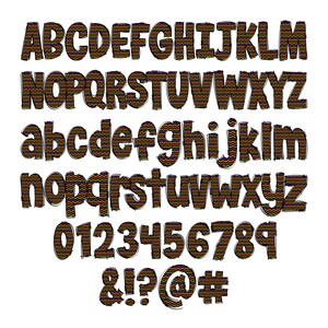 Halloween Doodle Letters With Clip Art PNG Files, Make Your Own Name ...