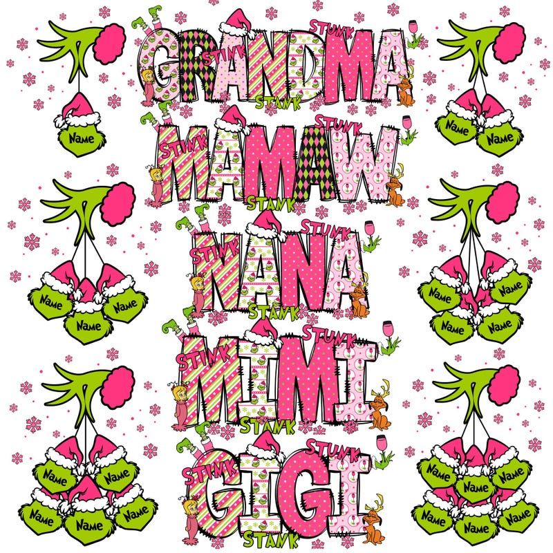 Mimi Pink Grinch - Etsy