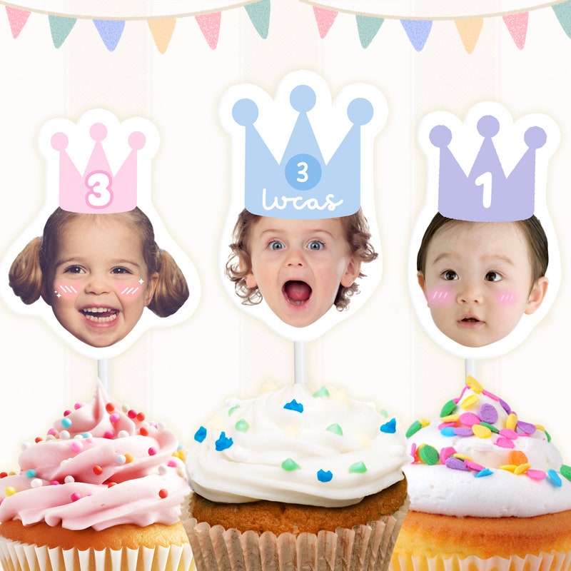 Crown Cupcake Topper - Etsy