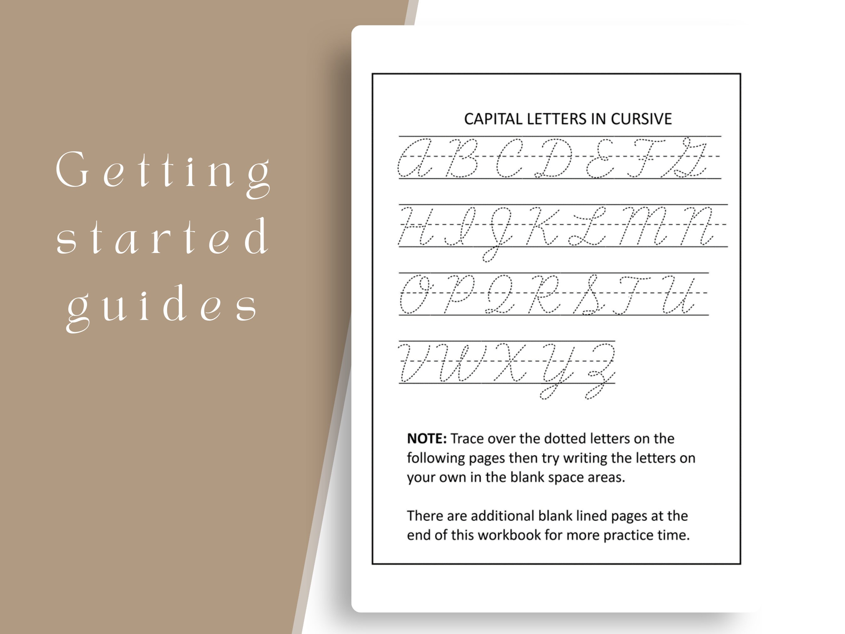 Cursive Handwriting Workbook for Kids Kids Handwriting Worksheet ...