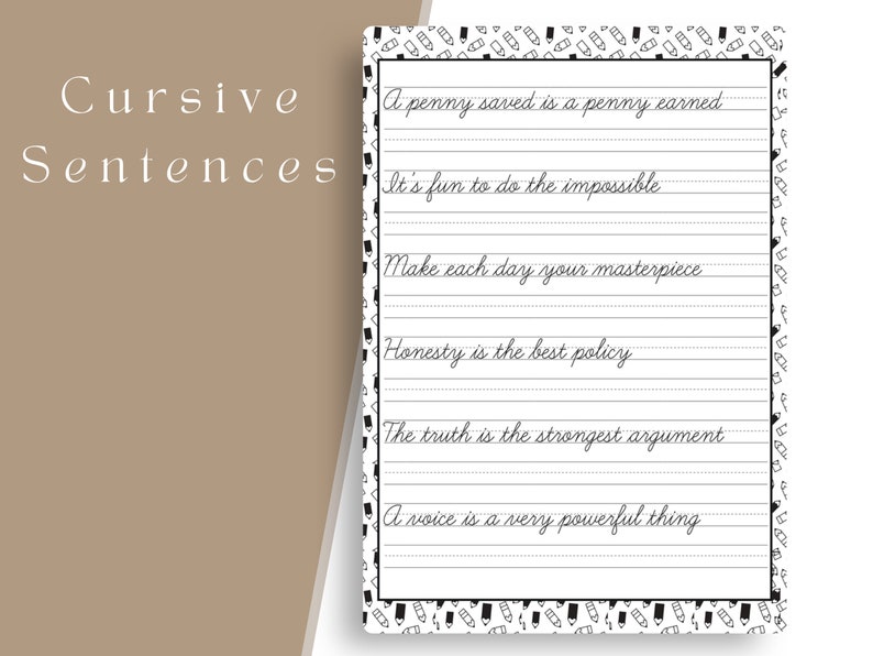Cursive Handwriting Practice Sheets | Printable Handwriting Worksheets ...