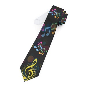Music Notes and Stage Lights Orchestra Jazz Songs Necktie - Etsy