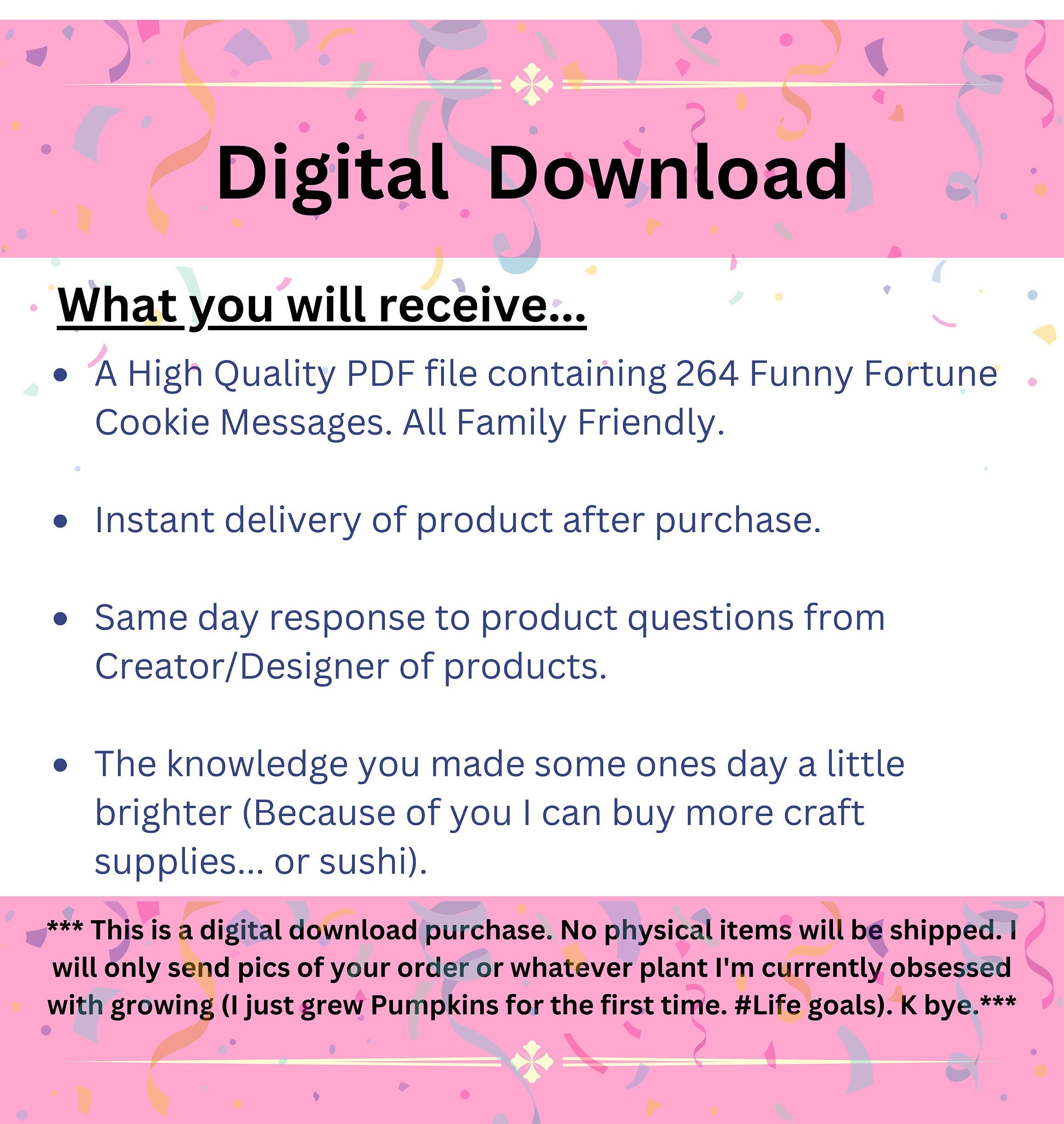 264 Funny Fortune Cookie Messages Digital Download Fun Fortunes and ...