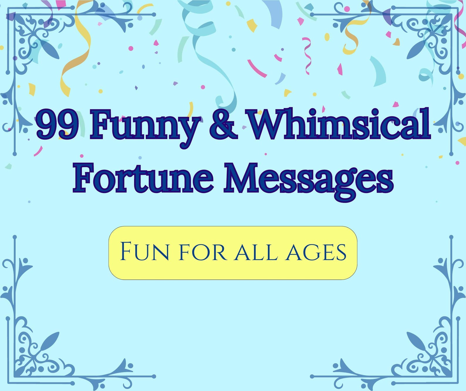 99 Funny Fortune Cookie Messages - Digital Download - Fun Fortunes and ...