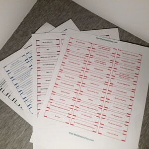 Custom Fortunes - Blue - Digital Download - Personalized - Etsy