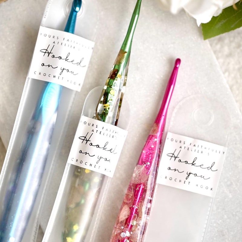 Resin Crochet Hook Set - Etsy
