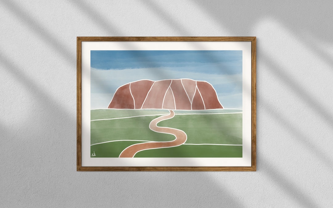 Uluru Print, Ayers Rock, Printable Art, Digital Download, Wall Art ...
