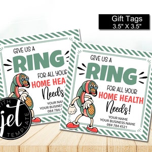Editable Ring Pop Tag, Give Us a RING for Your Needs, Business ...