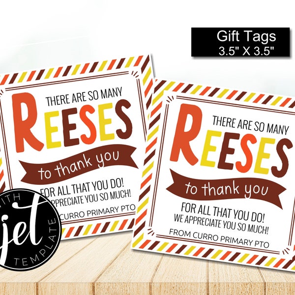 Reeses Thank You - Etsy