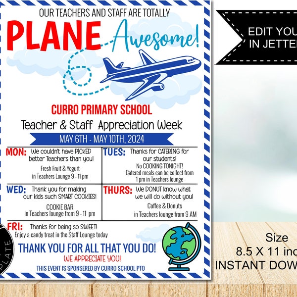 Teacher Appreciation Travel Theme - Etsy