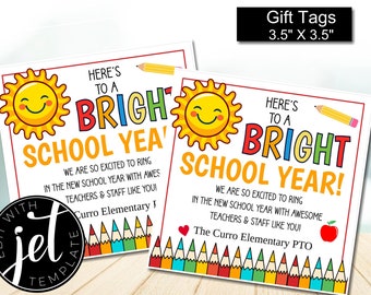 EDITABLE Bright School Year First Day of School Back to School Teacher ...