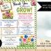 Editable Floral Grow Bloom Theme Teacher and Staff Appreciation ...