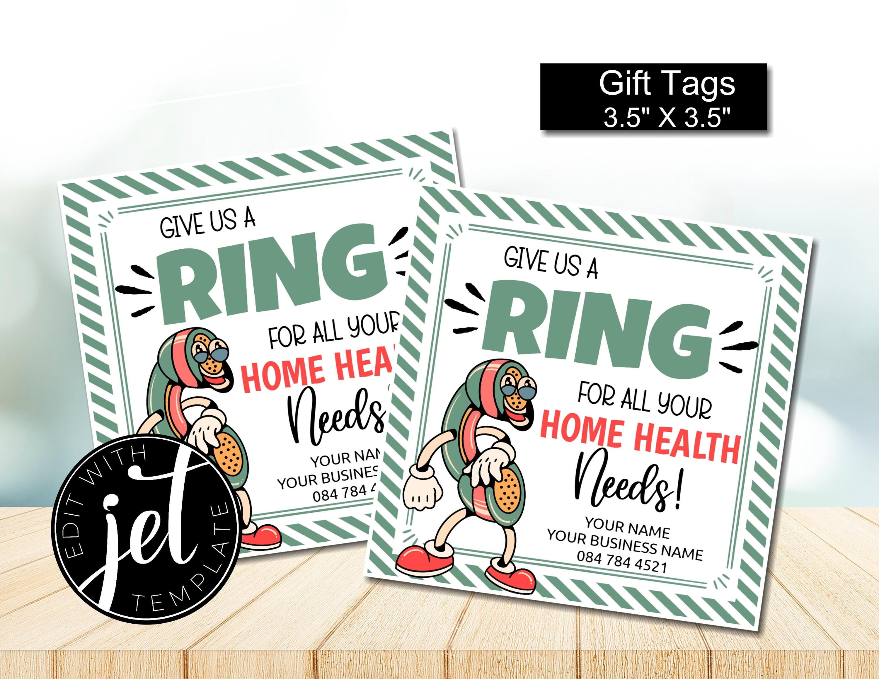 Editable Ring Pop Tag, Give Us a RING for Your Needs, Business ...