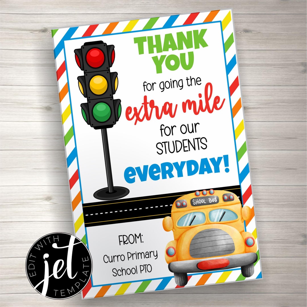 Editable Bus Driver Gift, Bus Driver Appreciation, Bus Driver Gift Card ...