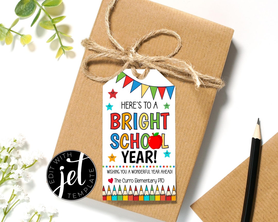 EDITABLE Bright School Year First Day of School Back to School Teacher ...