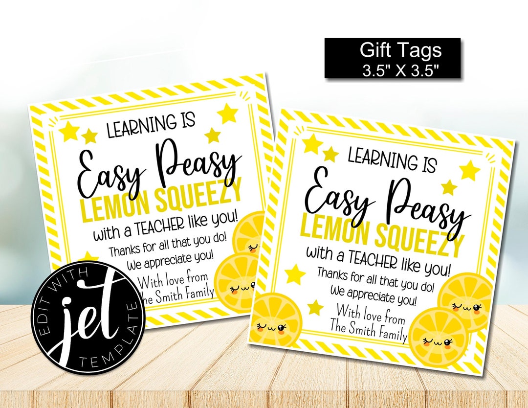 Editable Learning is Easy Peasy LEMON SQUEEZY With You as My Teacher ...