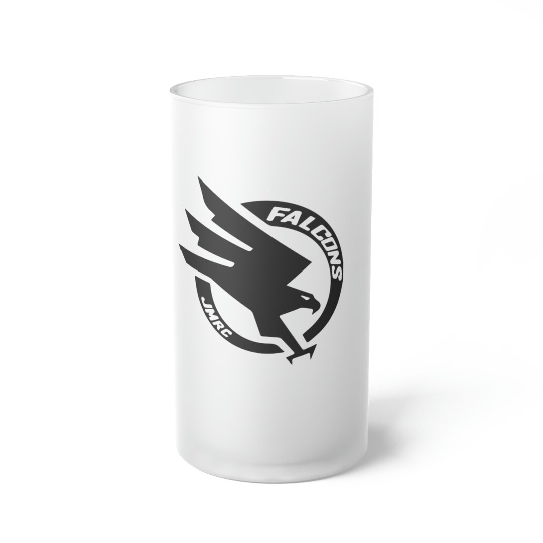 BEER MUG 16 Oz. Frosted Glass Falcon Team Logo - Etsy