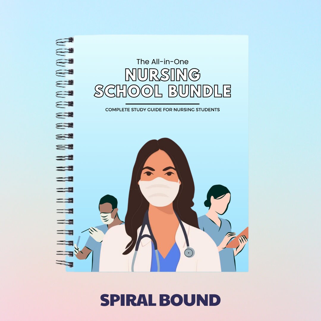 The All-in-one Nursing School Bundle Spiral Bound Nursing Study Notes ...