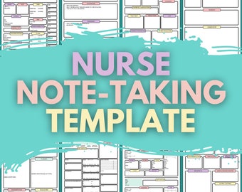 Disease Nursing Notes Template (Download Now) - Etsy