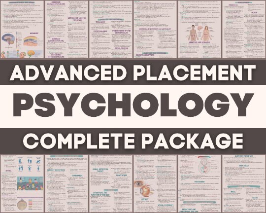 Psychology Advance Placement Psychology Study Guides 112 - Etsy